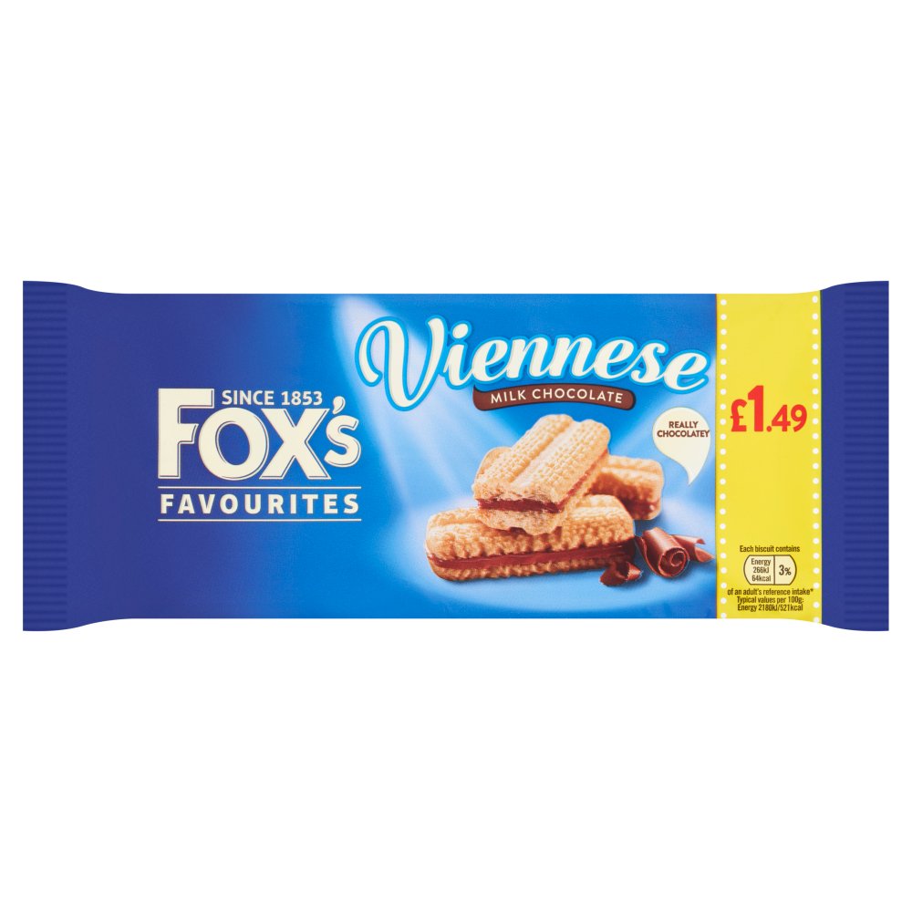 Fox's Favourites Viennese Milk Chocolate (120g) – Alcohol Express